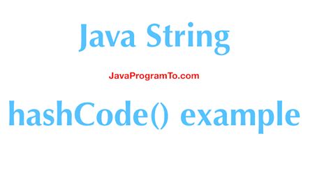 Java String Hashcode Example