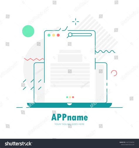 Page Splash Screen App Icon Stock Vector Royalty Free Shutterstock