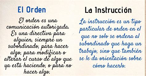 ¿qué Es El Orden Y Qué Es La Instrucción 4 Tipos De Ordenes