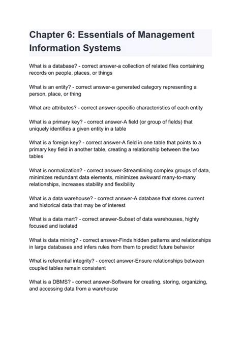 Chapter 6 Essentials Of Management Information Systems Chapter 6