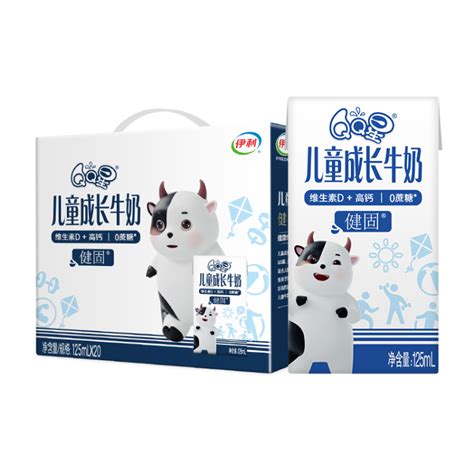 Qq星伊利儿童成长高钙牛奶健固125ml20盒 礼盒装 商品详情 光明菜管家