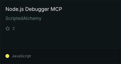 Nodejs Debugger Mcp Glama