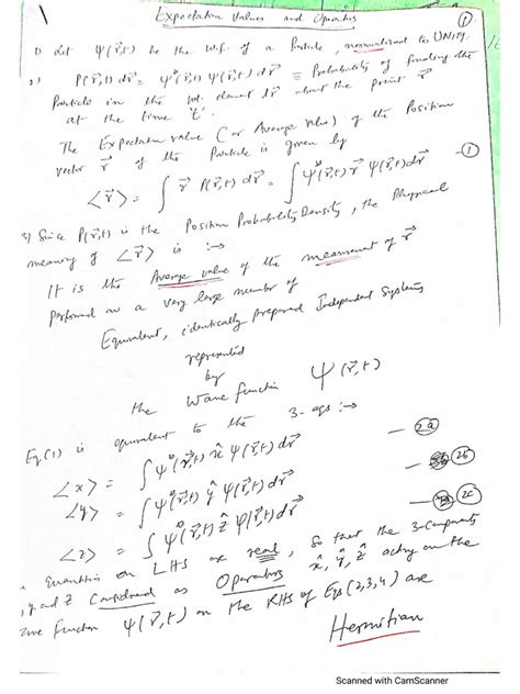 Expectation Values Pdf