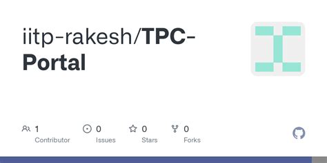 GitHub Iitp Rakesh TPC Portal