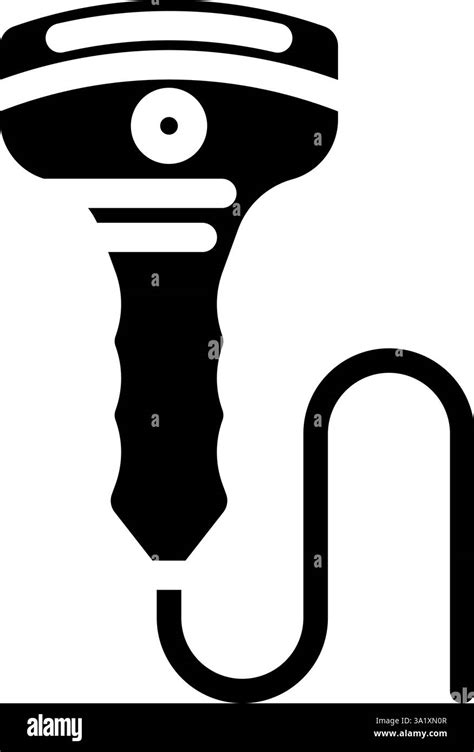 Echocardiogram Probe Cardiology Glyph Icon Vector Illustration Stock Vector Image And Art Alamy