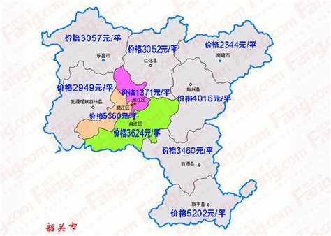 韶关7月房价地图出炉：九大区成交价格普遍下降 房产资讯 韶关房天下