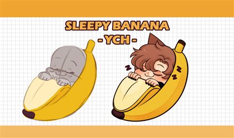 Sleepy Bananas Ych Closed By Dadairoo On Deviantart