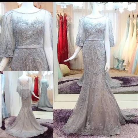 Jual Gaun Mermaid Kristal Gaun Prewedding Gaun Mama Baju