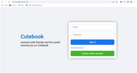 Github Khowitfacebook Clone Cutebook Mern Stack App React