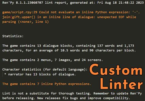 Inline Python For Ren Py By Feniks