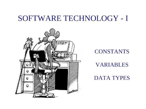 Ppt Software Technology I Constants Variables Data Types Dokumentips