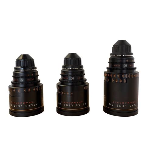 Atlas Orion 2x Anamorphic B 3 Lens Set 32 50 80mm T2 New Life Cine