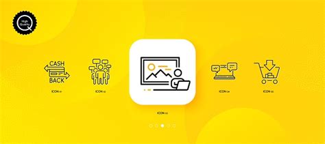 인터넷 채팅 쇼핑 및 캐쉬백 카드 최소 라인 아이콘 웹 응용 프로그램의 경우 인쇄 벡터 기포에 대한 스톡 벡터 아트 및 기타 이미지 Istock