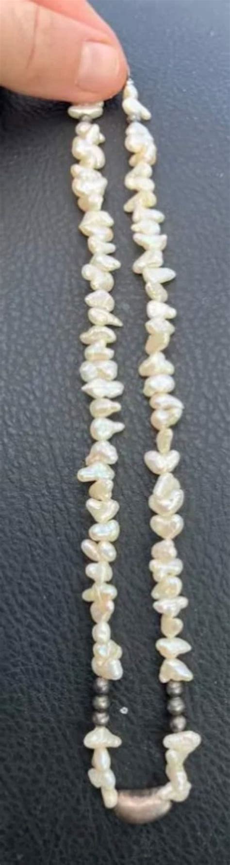 Genuine Pearl Choker Necklace Gem