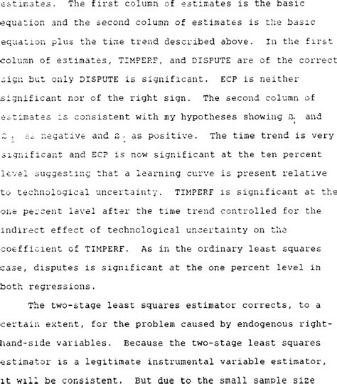 3 Shows The Two Stage Least Squares Download Table