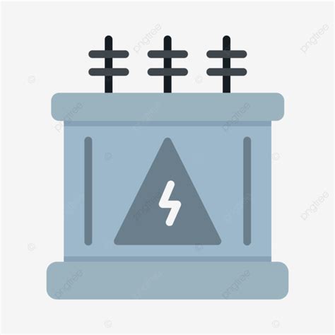 Transformer Flat Icon Vector Energy Power Transformer Png And Vector