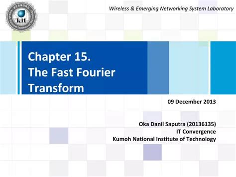 PPT Chapter 15 The Fast Fourier Transform PowerPoint Presentation Free Download ID 1979452