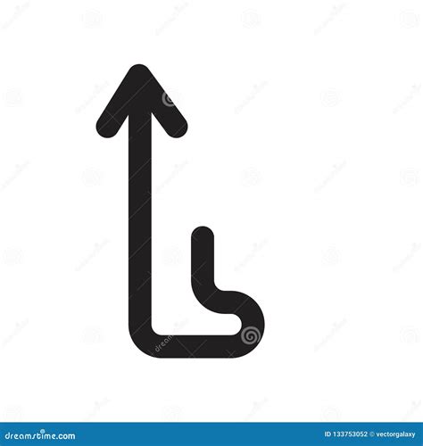 Arrow Heading Up Icon Vector Isolated On White Background Arrow Stock