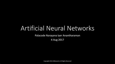 Foundations Artificial Neural Networks Ppt
