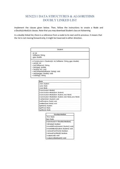 Implement The Classes Given Below Then Follow The