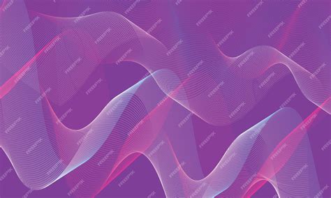 Premium Vector Simple Abstract Different Color Wavy Air Line Pattern