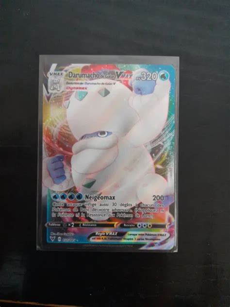 CARTE POKEMON Voltage Eclatant Darumacho De Galar Vmax 037 185