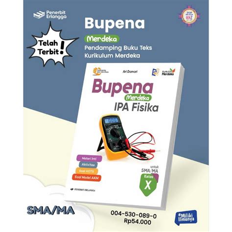 Jual BUKU BUPENA MERDEKA IPA FISIKA KELAS 10 SMA MA KURIKULUM MERDEKA