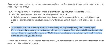 How To Get Your Mac To Speak Any Selected Text