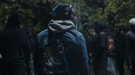 Jean Jacket With Embroidery Tiger Gucci Xxxtentacion In The Video Clip
