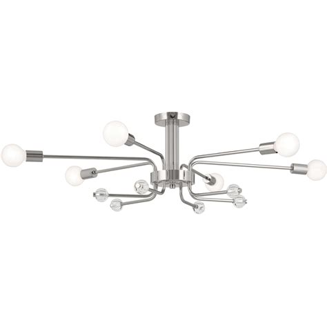Ocala LED 24 25 Inch Polished Nickel Flush Mount Ceiling Light