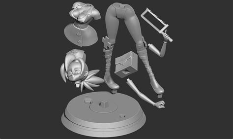 👾 Valentine Skullgirls Fanart・ 3d File For ・cults
