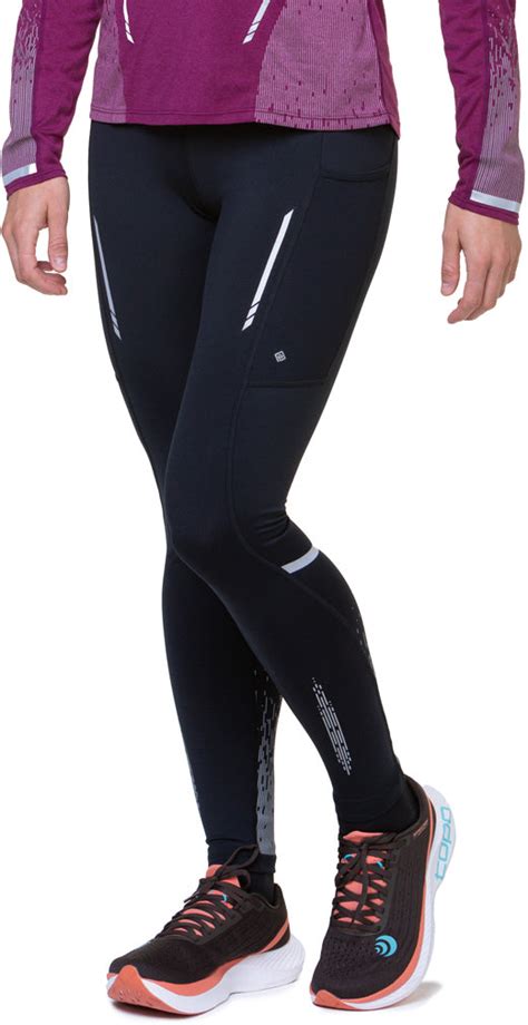 Ronhill Tech Reflect Womens Long Running Tights Black Start Fitness