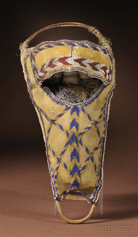 Apache Beaded Cloth Doll Cradle