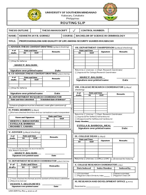 Routing Slip Pdf Writing Liberal Arts Education