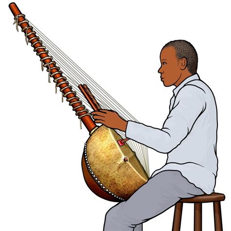 Kora The Kora Is A Multi Course Harp Of The Malinke People Of