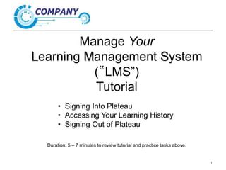 LMS Tutorial PPT