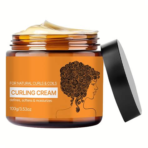 Curl Cream Wet Leave In Conditioner Styling Elasticizer Black Oil Defining Adult Hair Styling