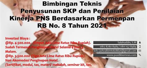 Bimtek Penyusunan SKP Dan Penilaian Kinerja PNS Berdasarkan Permenpan