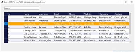 Read A Json File From Web Host