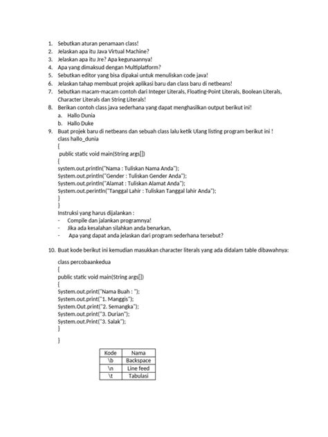soal java pdf