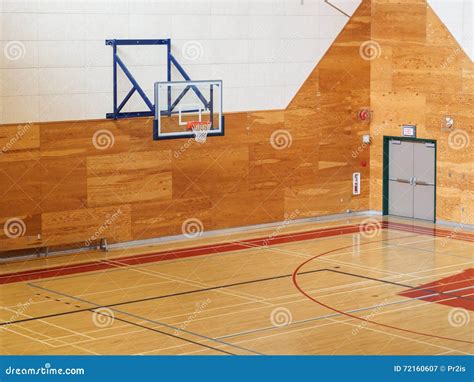 Basketball Gymnasium In The School Stock Image Image Of Building