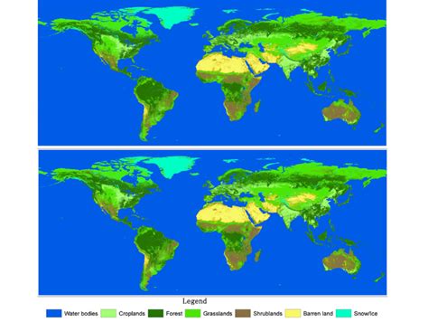 Global Mapping Results For 2001 Top And 2010 Bottom Download