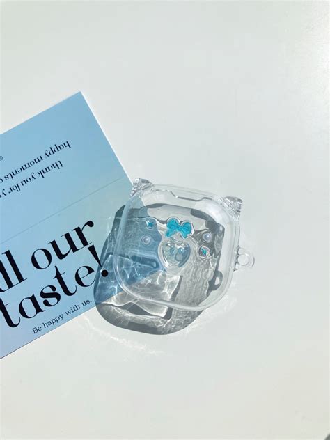 블루 발레코어 버블 에어팟 버즈 일체형케이스 에이블리