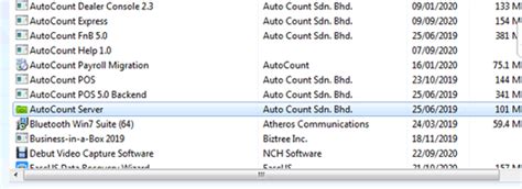 Accounting 20 Prompted Message Unable To Start Autocountserverservice Service