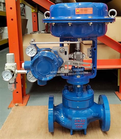 Jual Diaphragm Control Valve Dn50 Jis10k 2 Positioner Azbil Avp300