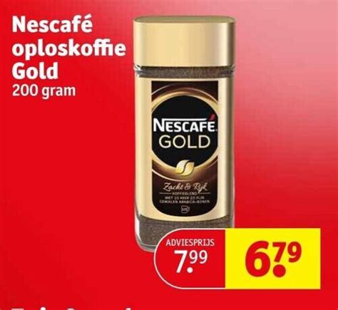 Nescafé oploskoffie gold promotie bij Kruidvat