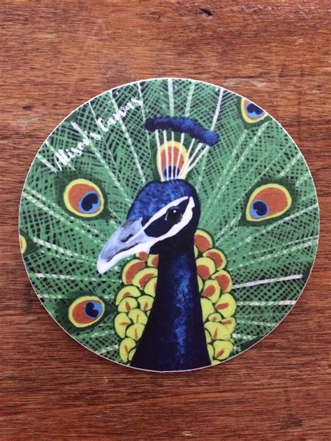 Peacock Sticker Etsy