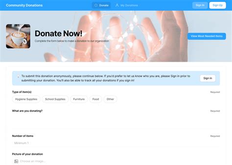 Glide Templates Community Donations Create A No Code App