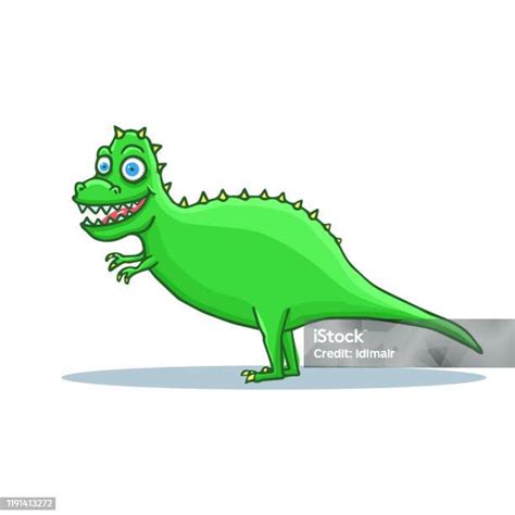 손으로 그린 만화 공룡 티라노 사우루스 렉스 T렉스 만화 벡터 가공의 인물에 대한 스톡 벡터 아트 및 기타 이미지 가공의