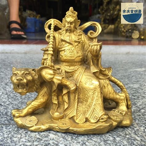 卍☢ 精工純銅趙公明神像騎虎財神爺趙公明五路財神武財神招財利市擺件1 蝦皮購物
